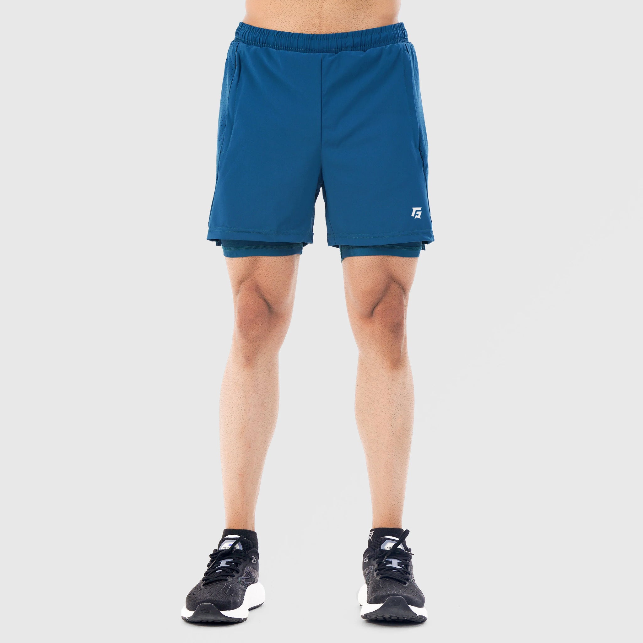 GA Laser Grip Shorts (Teal) for Gym Workout | Fitness Apparel Pakistan ...