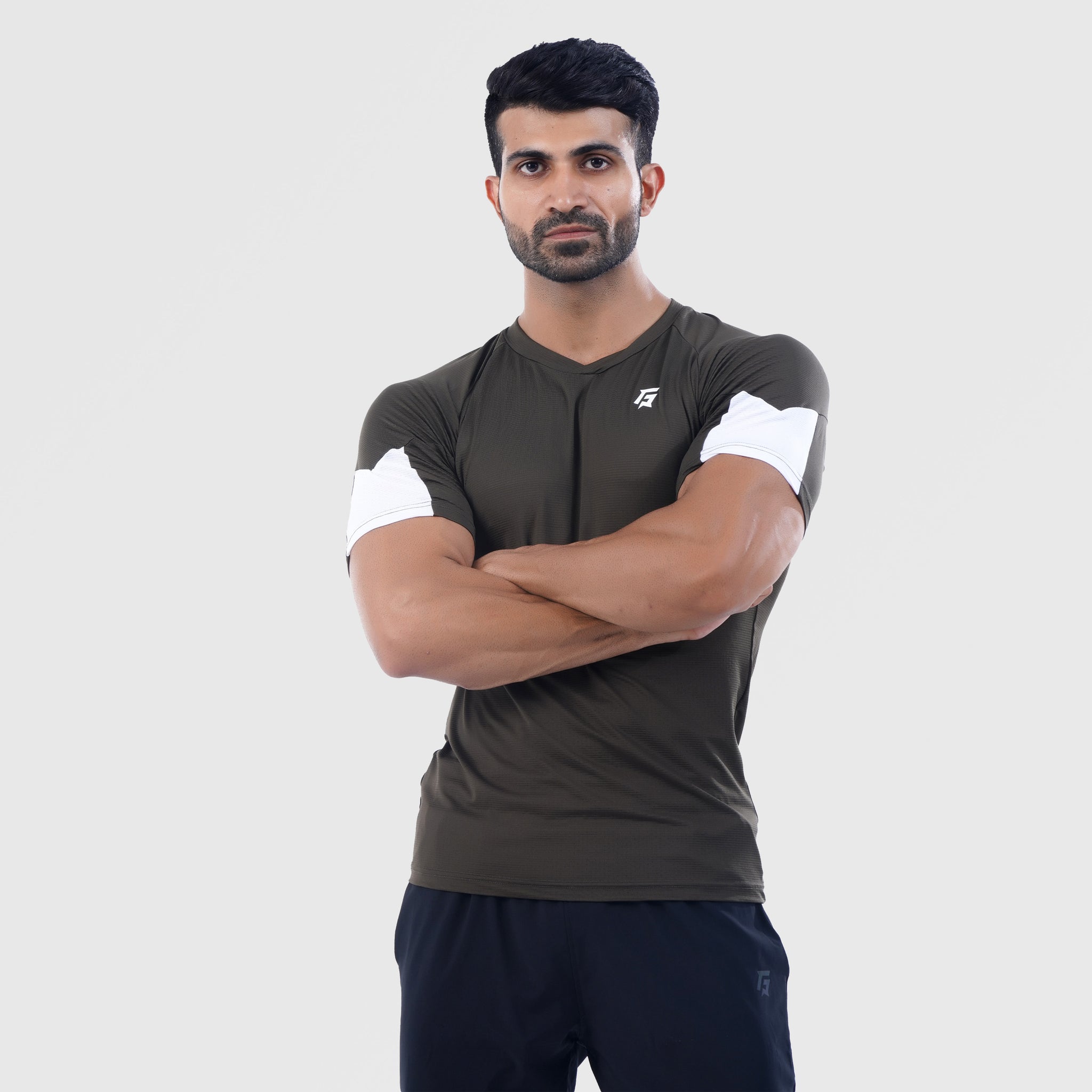 Speed Fit Tee (Olive) for Gym Workout | Fitness Apparel Pakistan ...