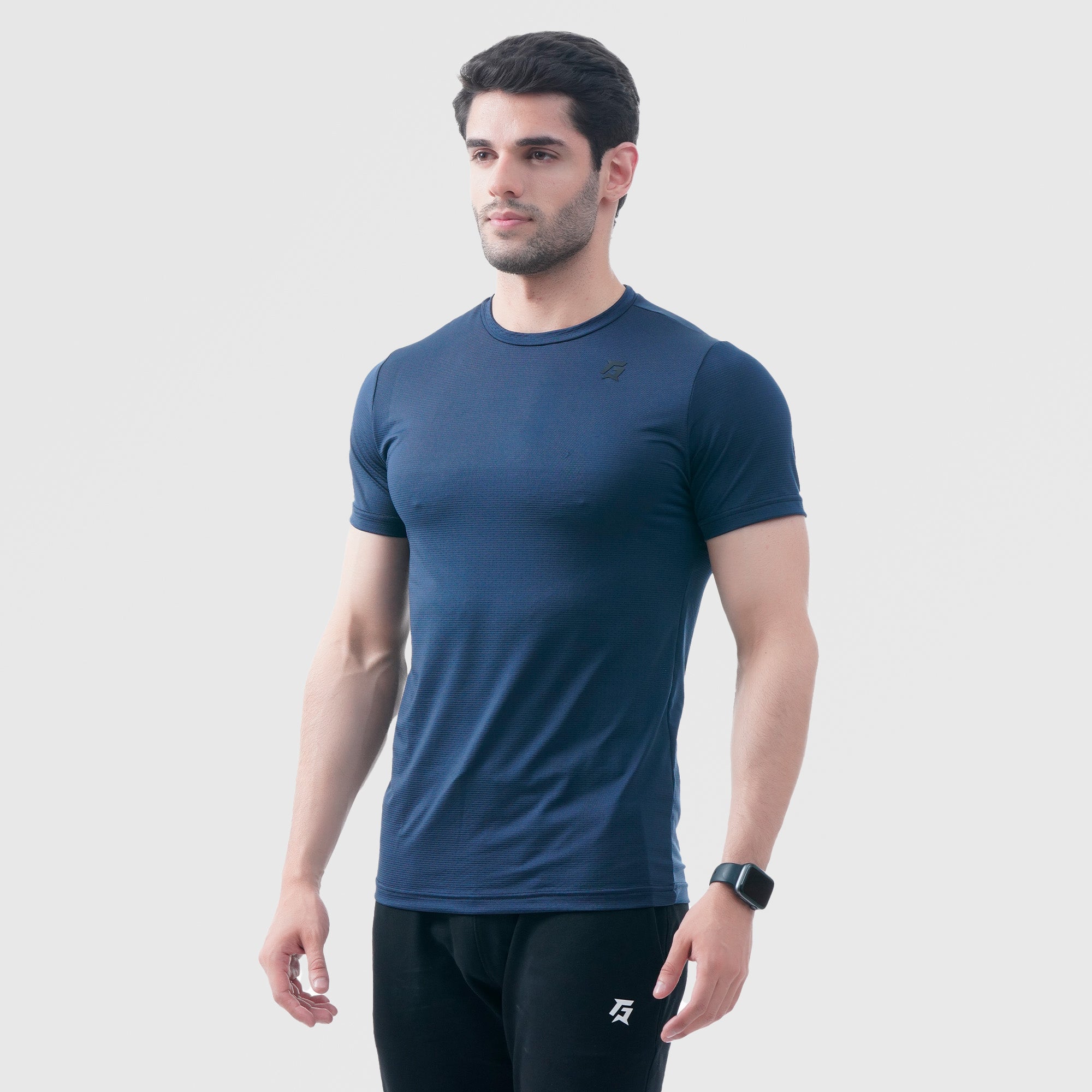 Power Dry Tee (Navy) for Gym Workout | Gym Wear in Pakistan | GymArmour