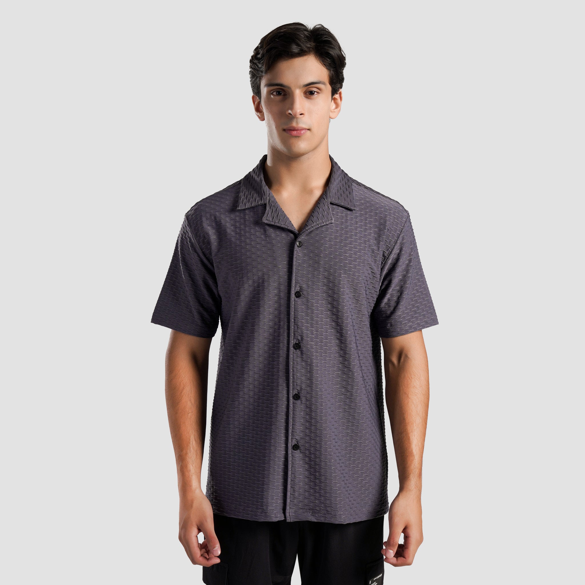 GAI Essential Button Down (Grey) for Gym Workout | Men Gym Wear ...