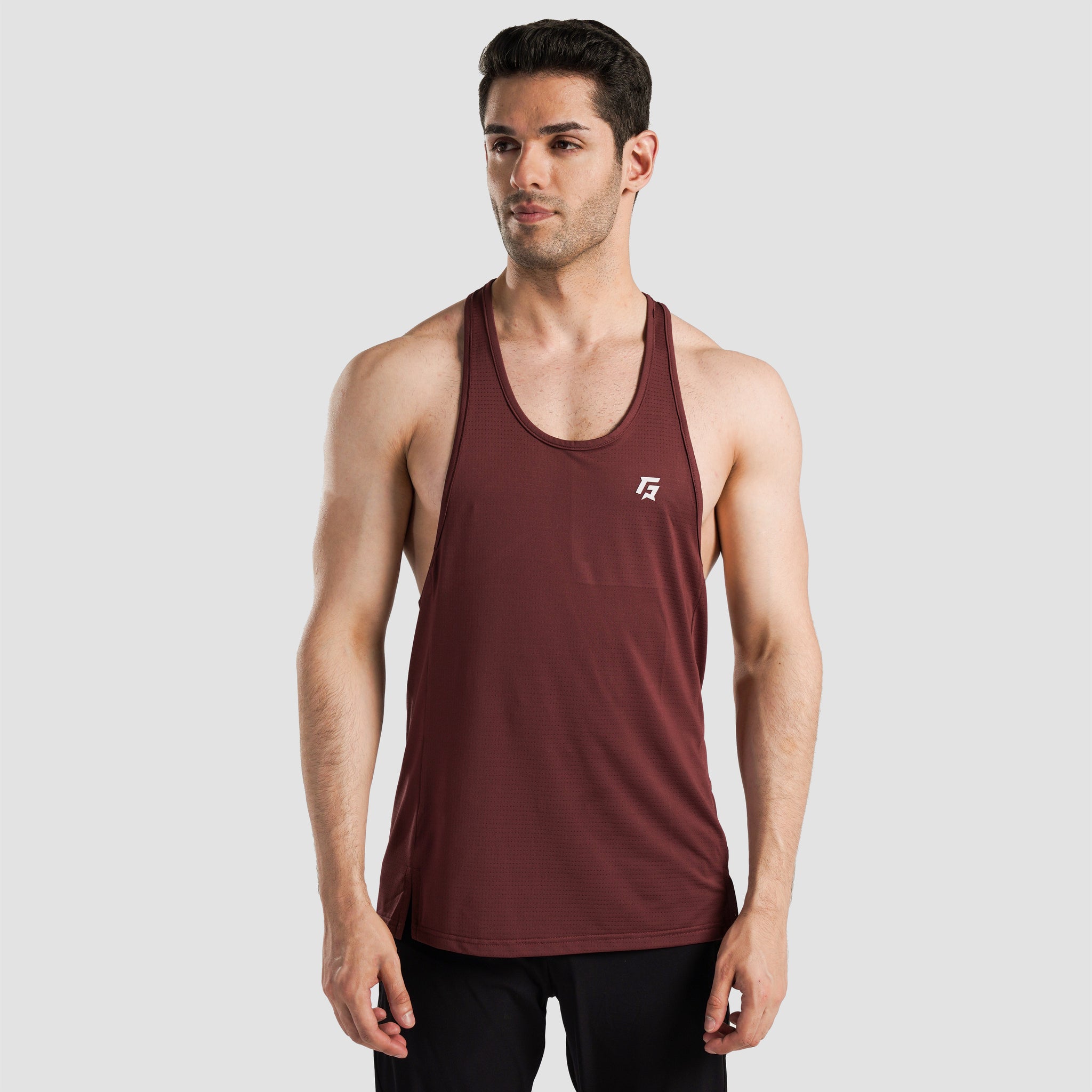 Trail Tank (Maroon) for Gym Workout | Men Gym Wear Pakistan | GymArmour