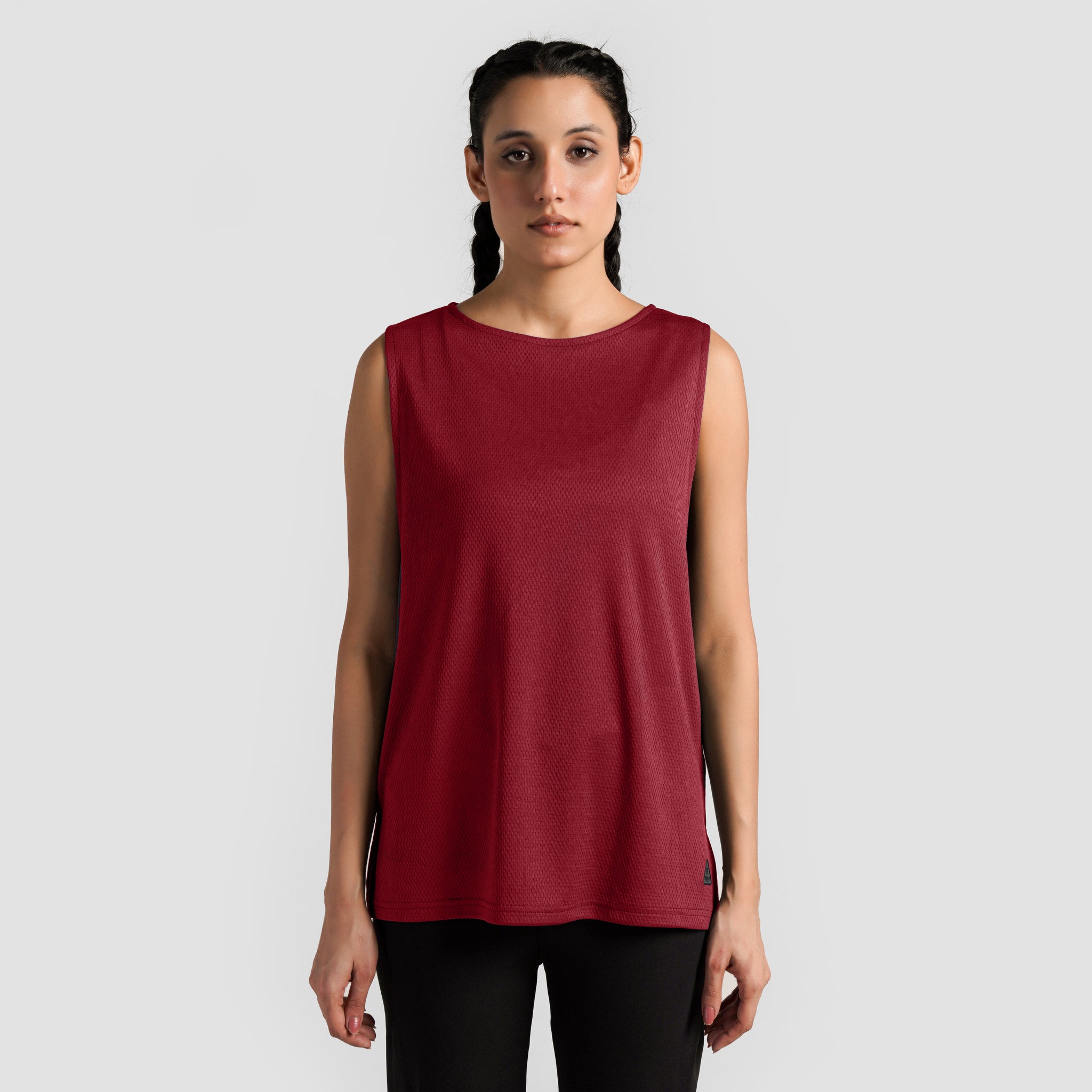 Zen Tank (Maroon) for Workout | Women gym wear Pakistan | GymArmour
