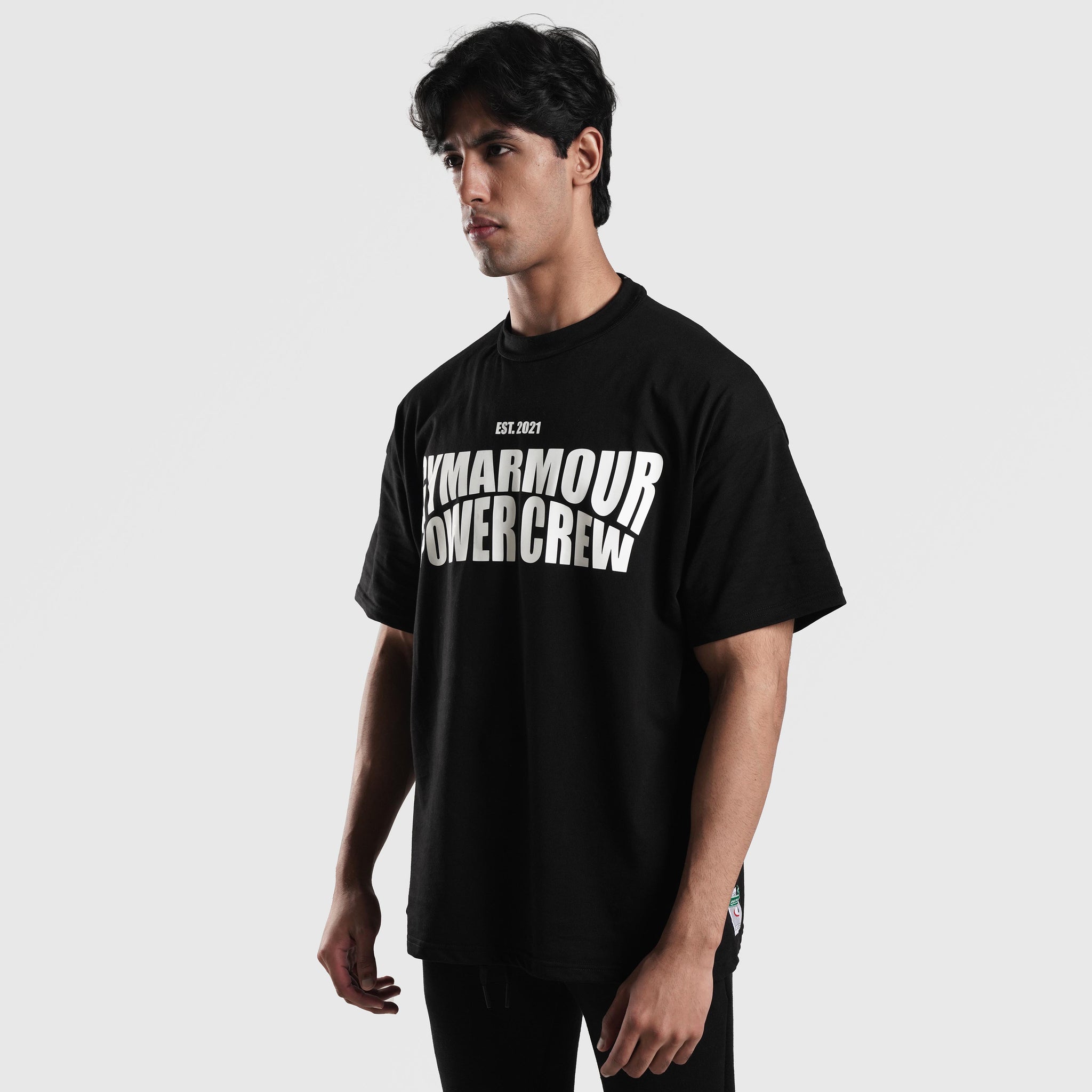 Power Crew Tee (Black) for Gym Workout | Fitness Apparel Pakistan ...